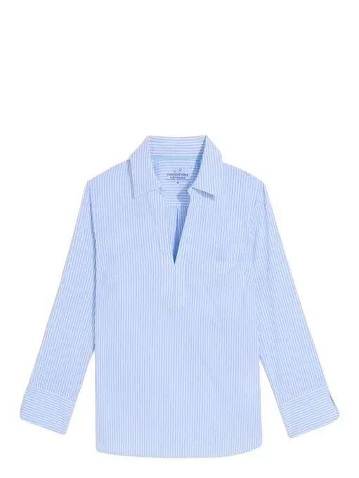 Vineyard Vines Harbor Stripe Shirt - Seersucker-jake Blue