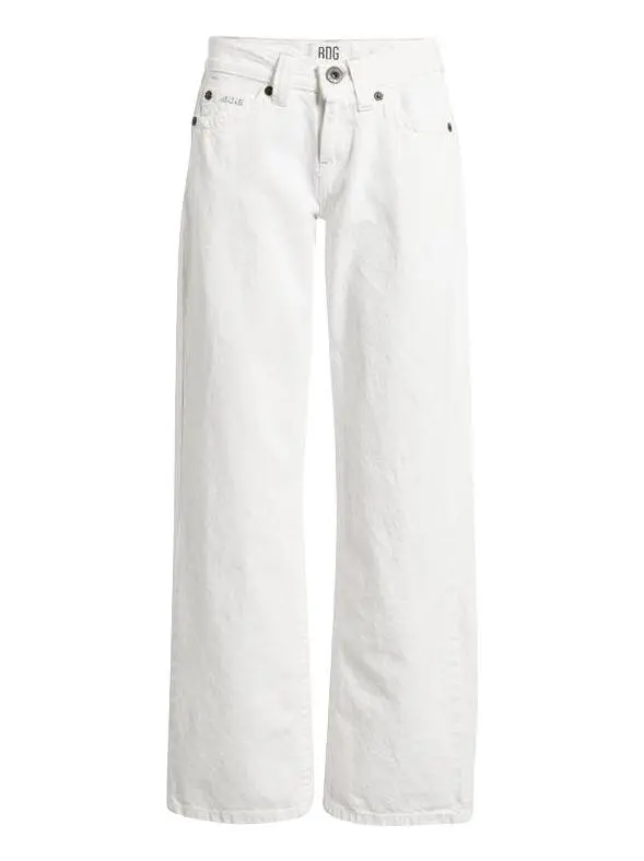 BDG URBAN OUTFITTERS Kayla Low Rise Wide Leg Jeans - White