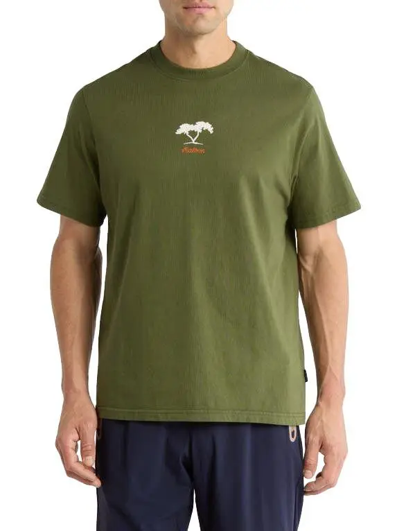 MALBON Torrey Pines Bermuda 858 Graphic T-shirt - Moss