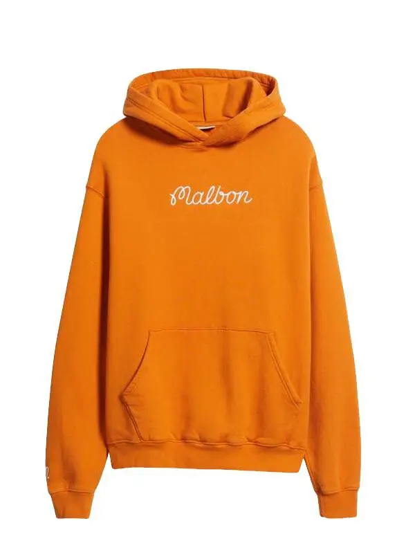 MALBON Fesque Cotton Fleece Hoodie - Marmalade
