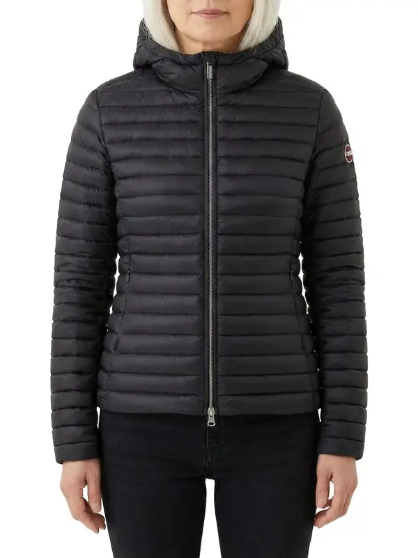 COLMAR Padded Hooded Down Jacket - Black