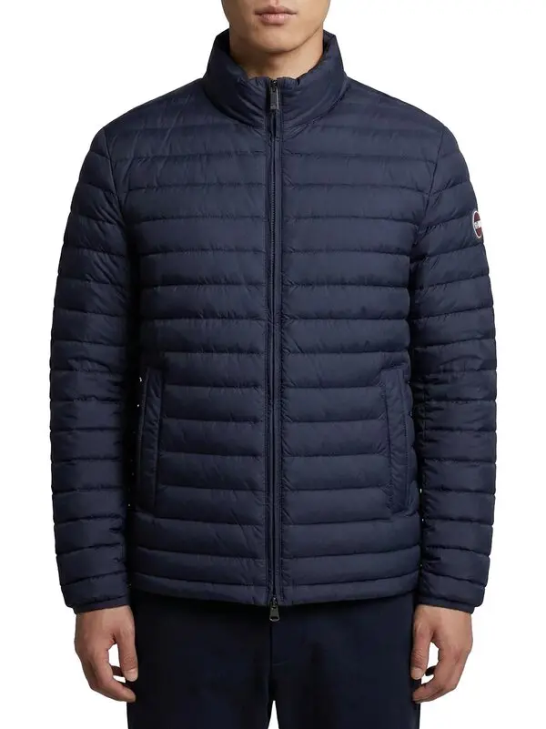 COLMAR Padded Down Jacket With High Collar - Blue