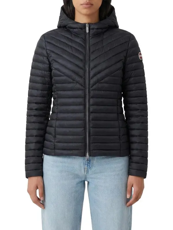 COLMAR Padded Nylon Hooded Down Jacket - Black