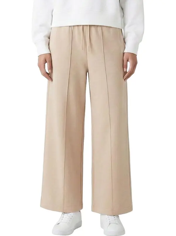 Lacoste Wide Leg Trousers - Beige