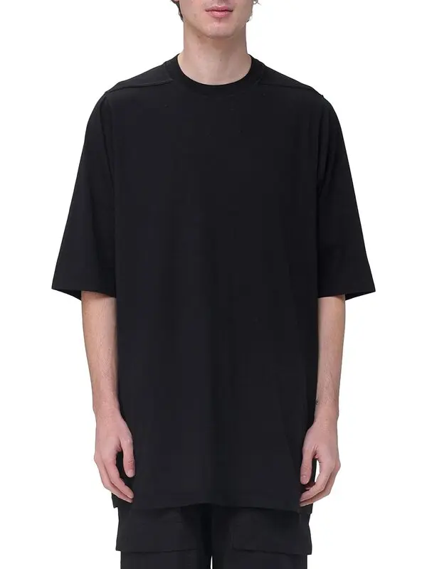 Rick Owens Cotton Oversized T-shirt - Black