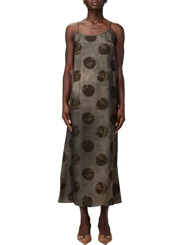 UMA WANG Printed Slip Dress - Grey