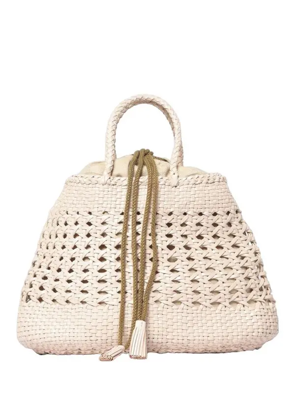 Dragon Diffusion Woven Handbag - Beige