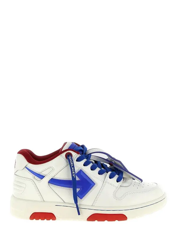 Off-White Leather Sneakers - Blue