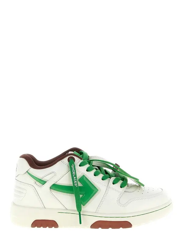 Off-White Out Of Office" Leather Sneakers - Green