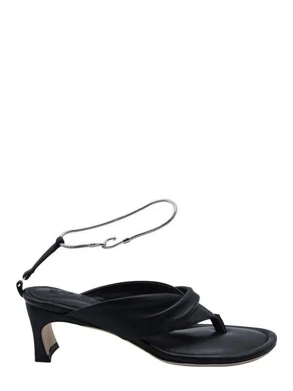 By Far Heeled Sandal - Black