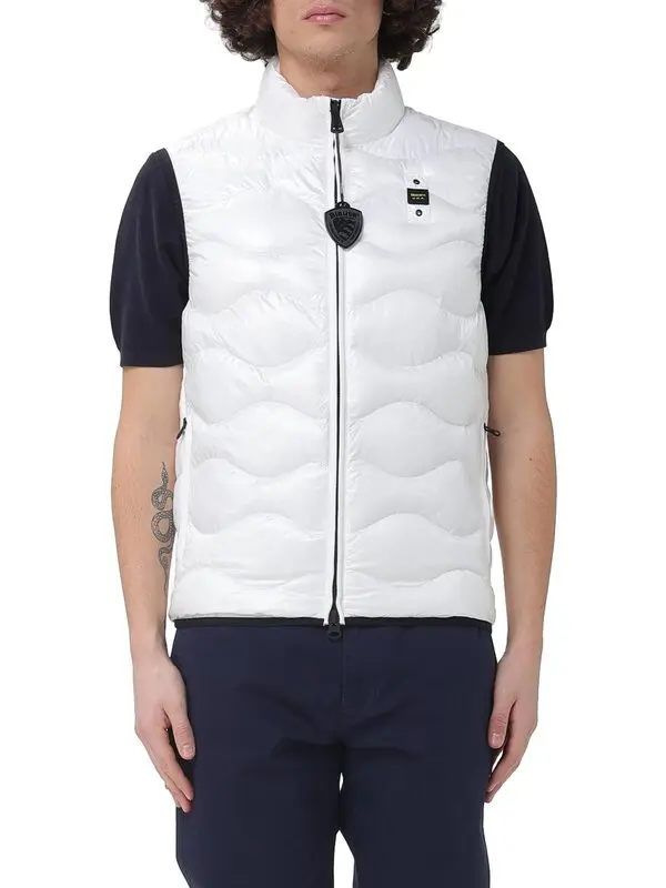 BLAUER. Padded Nylon Vest - White 1