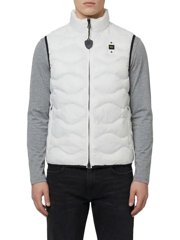 BLAUER. Padded Nylon Vest - White
