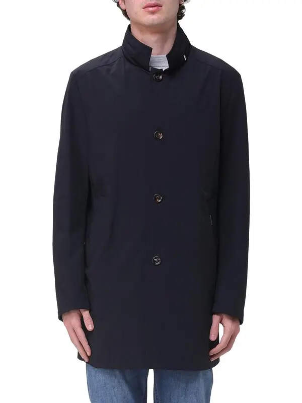 MOORER Technical Fabric Raincoat - Blue