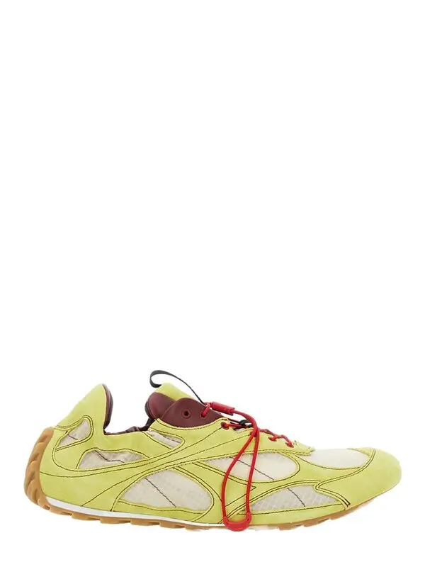 Bottega Veneta Lace Up Sneakers - Yellow