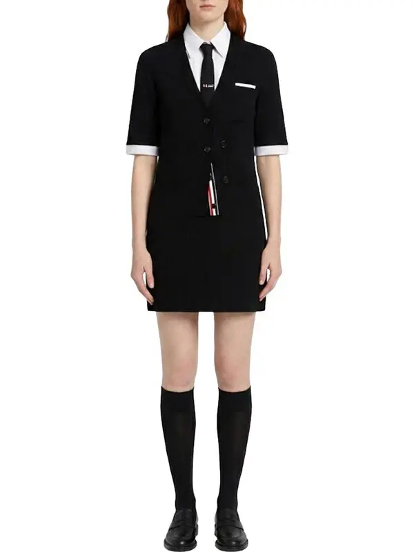 Thom Browne Short Sleeve Dress - Black