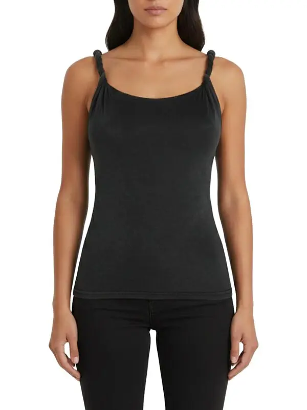 DIESEL® Sleeveless Twisted Strap Top - Black