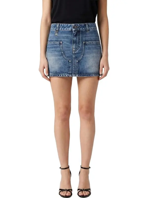 Amiri Denim Mini Skirt - Blue