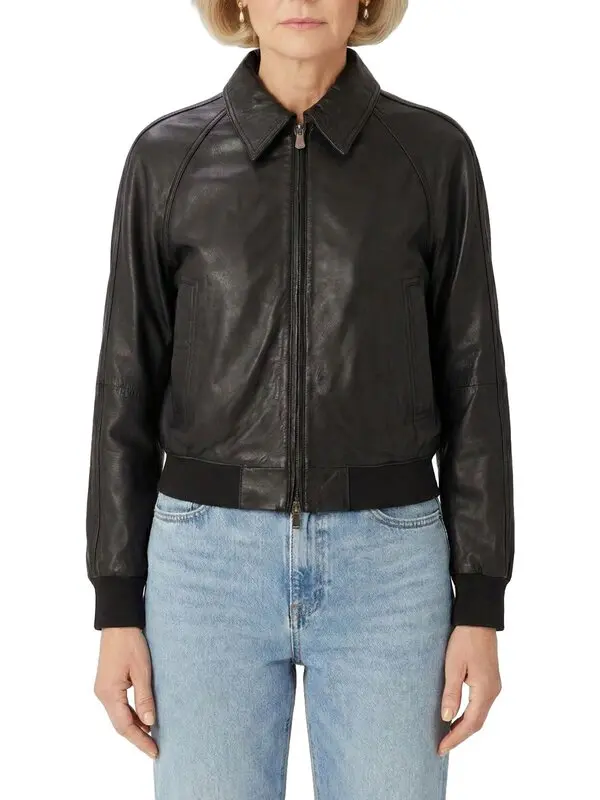 Pinko Zip Up Jacket - Black