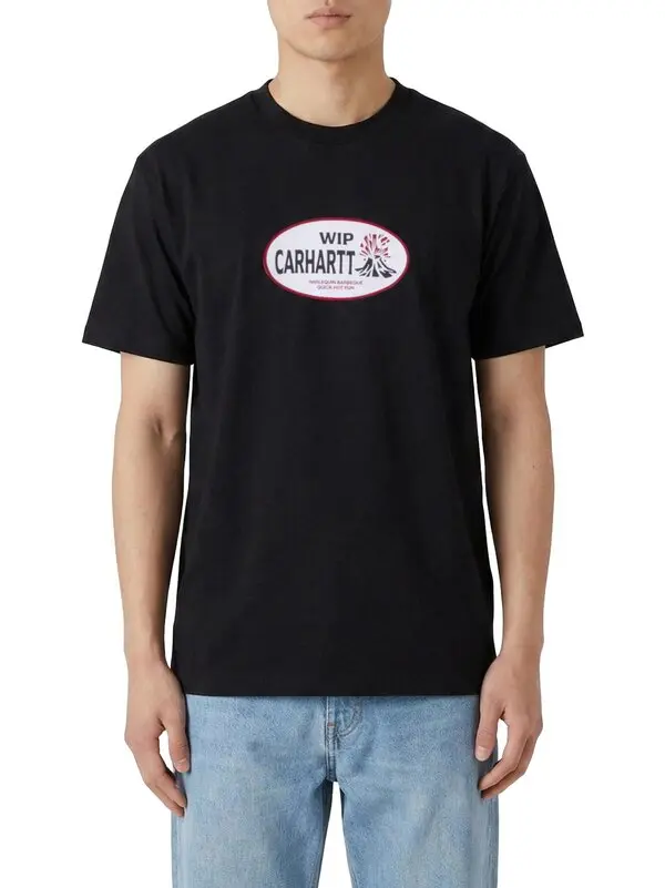 Carhartt Work In Progress Printed Cotton T-shirt - Black