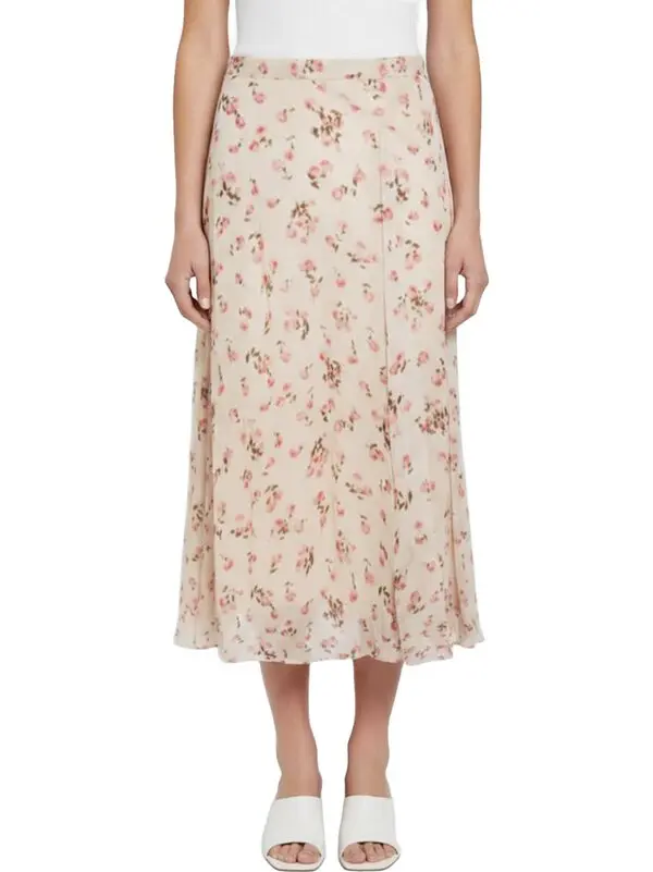 Isabel Marant Floral Print Skirt - Beige