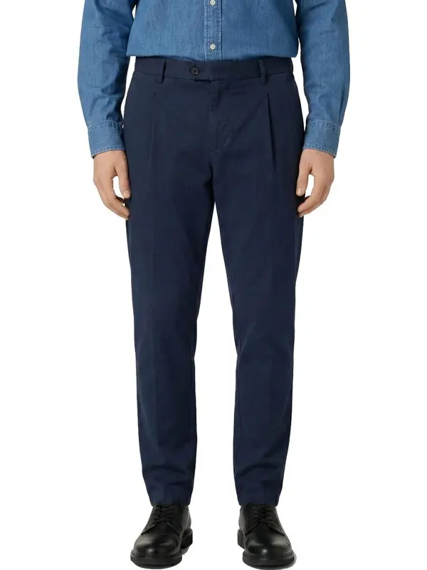 Eleventy Stretch Cotton Blend Chino Trousers - Blue