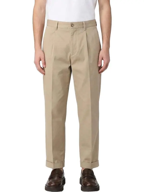 AMI Paris Cotton Chino Trousers - Beige