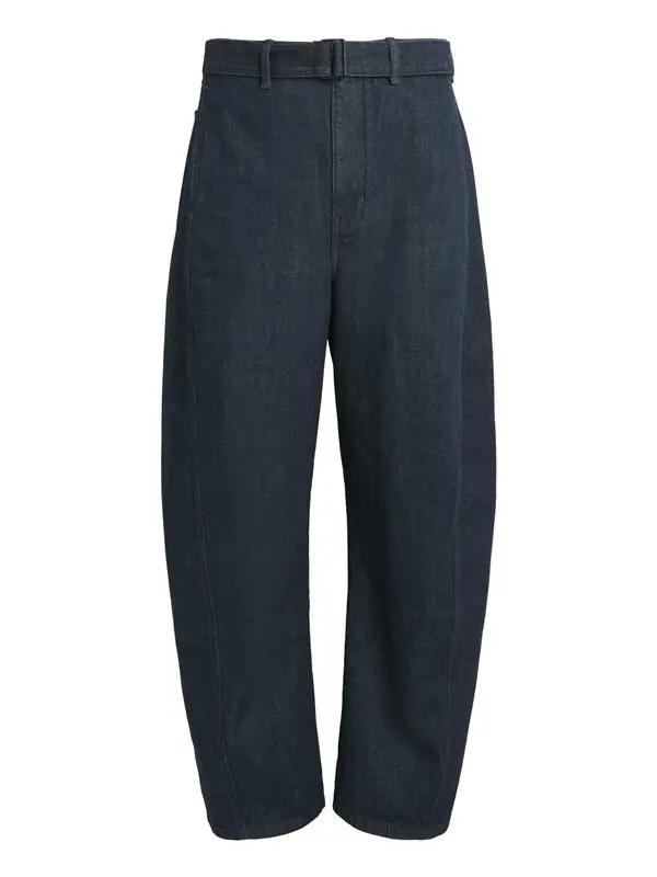 LEMAIRE Twisted Belted Jeans - Blue