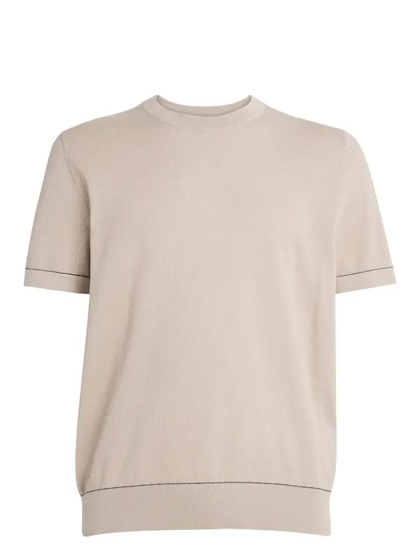 Brioni Sea Island Cotton T-shirt - Nude