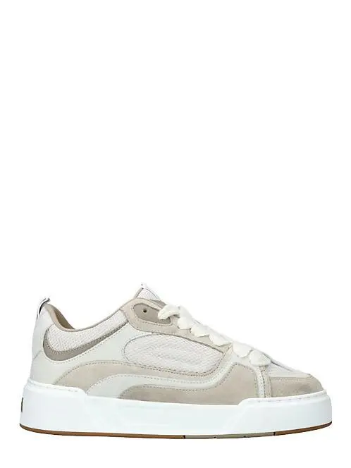CLEENS Essential Suede And Mesh Trainers - Beige Oth