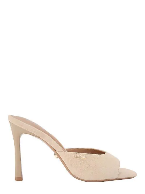 Carvela Isabella Heeled Mules - Taupe