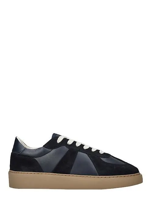 ARNE Classic Court Leather Trainers - Navy