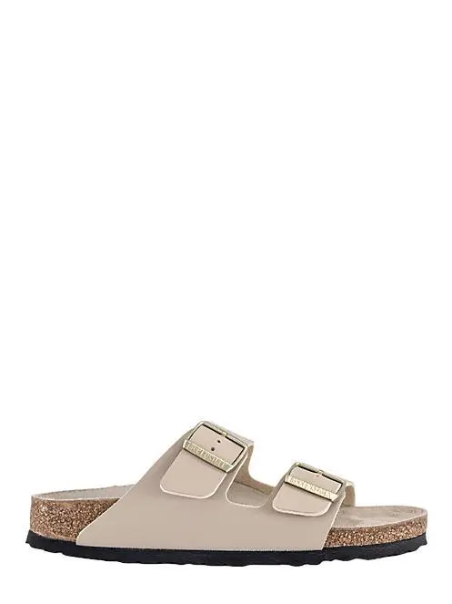 BIRKENSTOCK Arizona Two-strap Leather Sandals - Sandcastle Oyster Triple