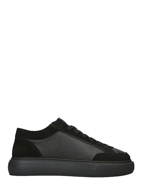 CLEENS Luxor Leather And Suede Trainers - Black