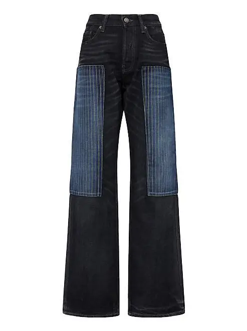 Acne Studios Patchwork Tokyo Denim Jeans - Black