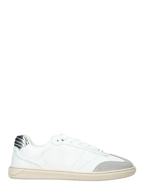 Versace Logo-plaque Leather Trainers - White/oth