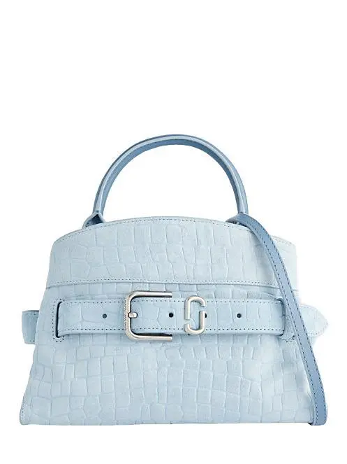 Marc Jacobs Dakota Small Croc-embossed Leather Satchel - Blue Mist