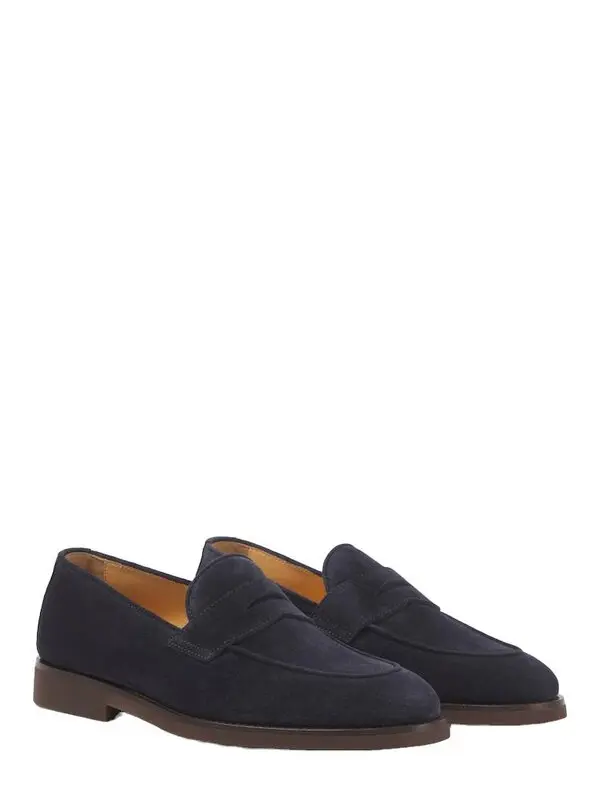 Brunello Cucinelli Suede Loafers - Blue
