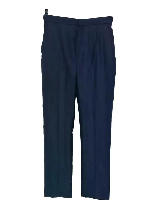 TOM FORD Buttoned-waist Trousers - Blue