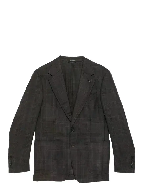 TOM FORD Plaid Blazer - Brown