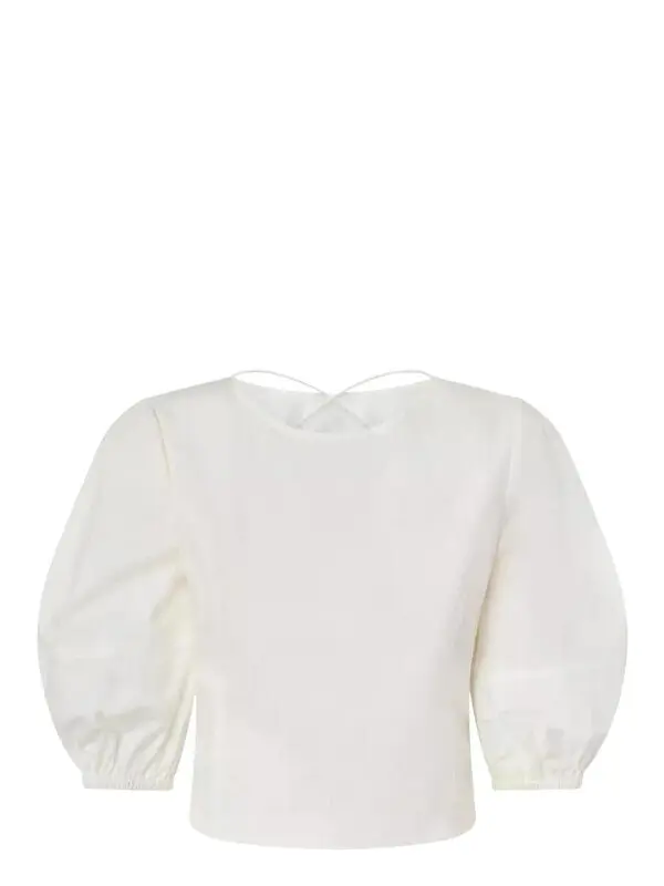 Pinko Puff Sleeve Blouse - White