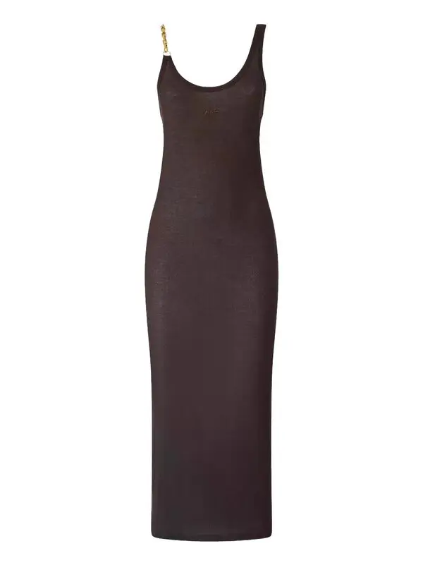 Pinko Chain-strap Sleeveless Dress - Brown