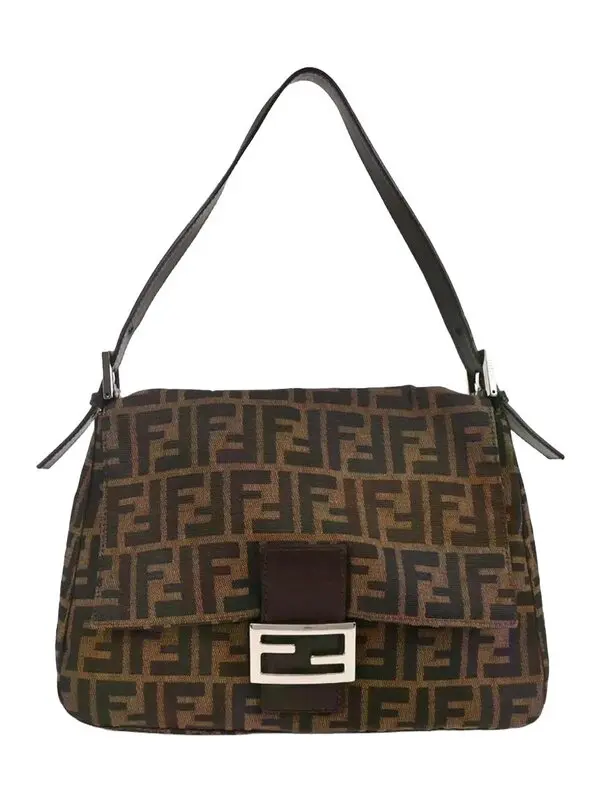 Fendi Zucca Canvas Handbag - Brown