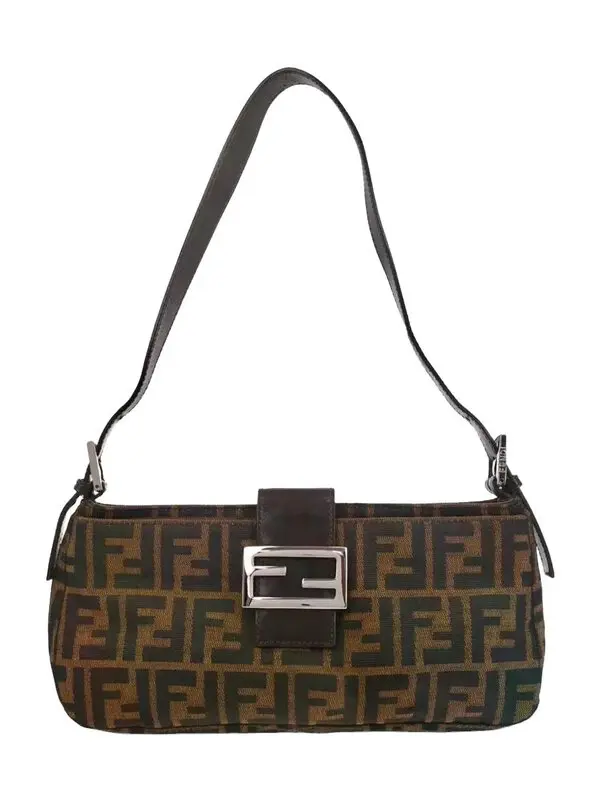 Fendi 2000 Zucca Pattern Handbag - Brown