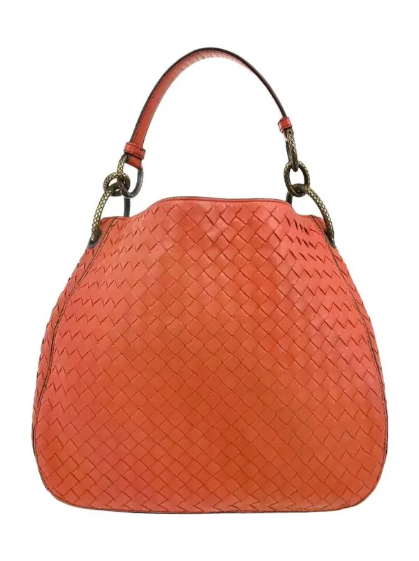 Bottega Veneta 2010s Intrecciato Handbag - Orange