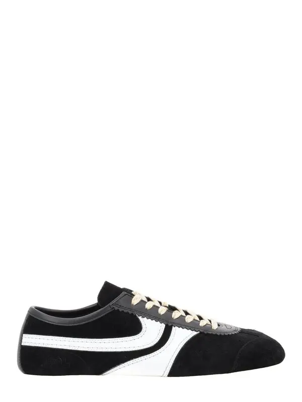 Dries Van Noten Low-top Suede Sneakers - Black
