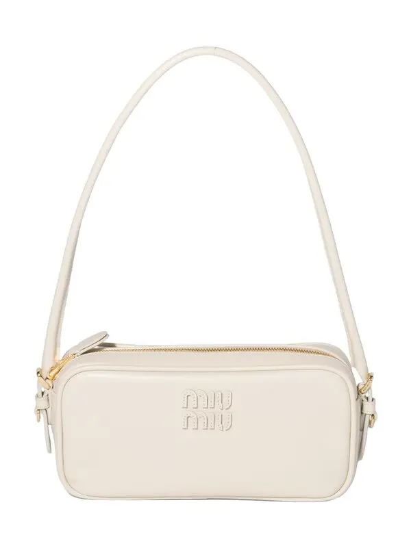 Miu Miu Leather Pouch - Chalk White
