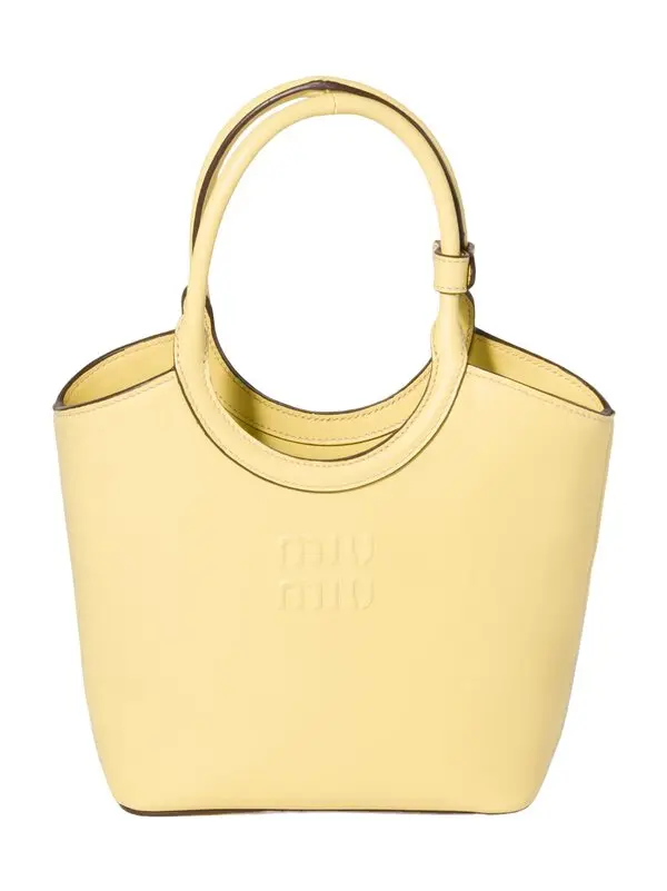 Miu Miu Ivy Leather Handbag - Lemon Yellow