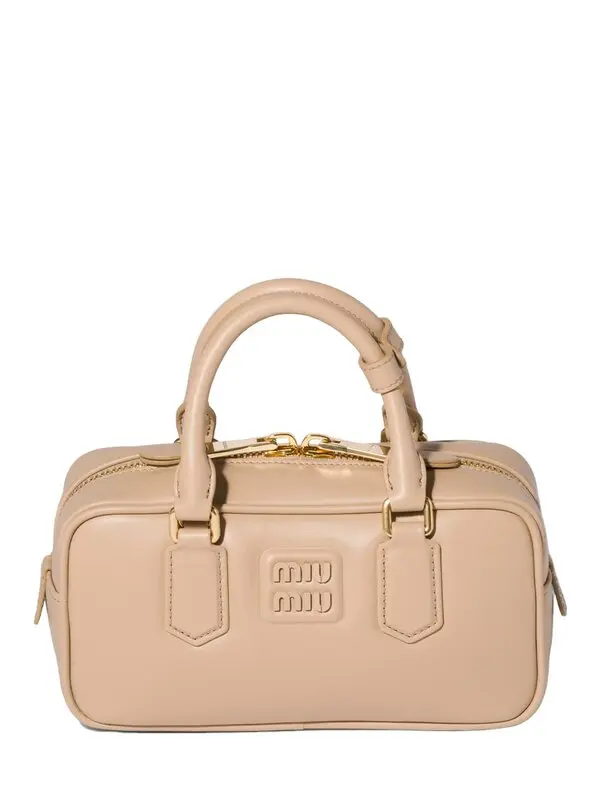 Miu Miu Arcadie Leather Bag - Sand Beige