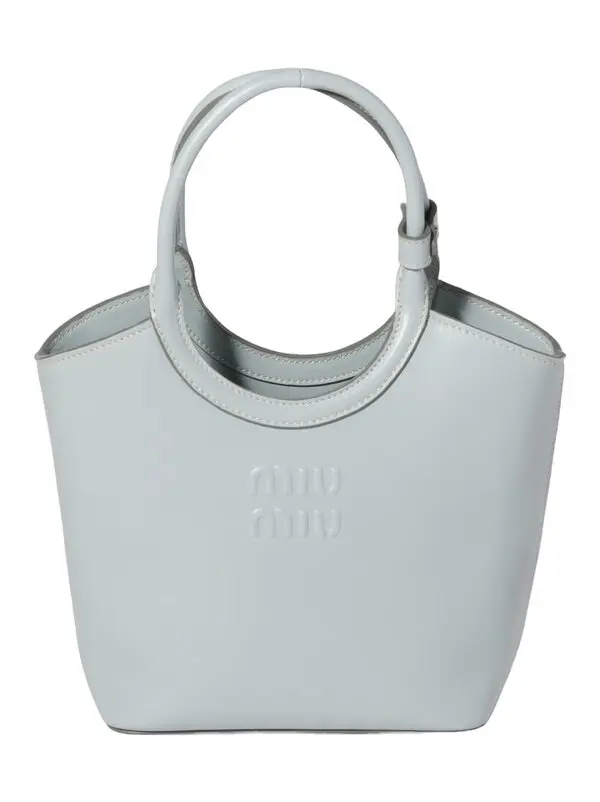 Miu Miu Ivy Leather Handbag - Lake Blue