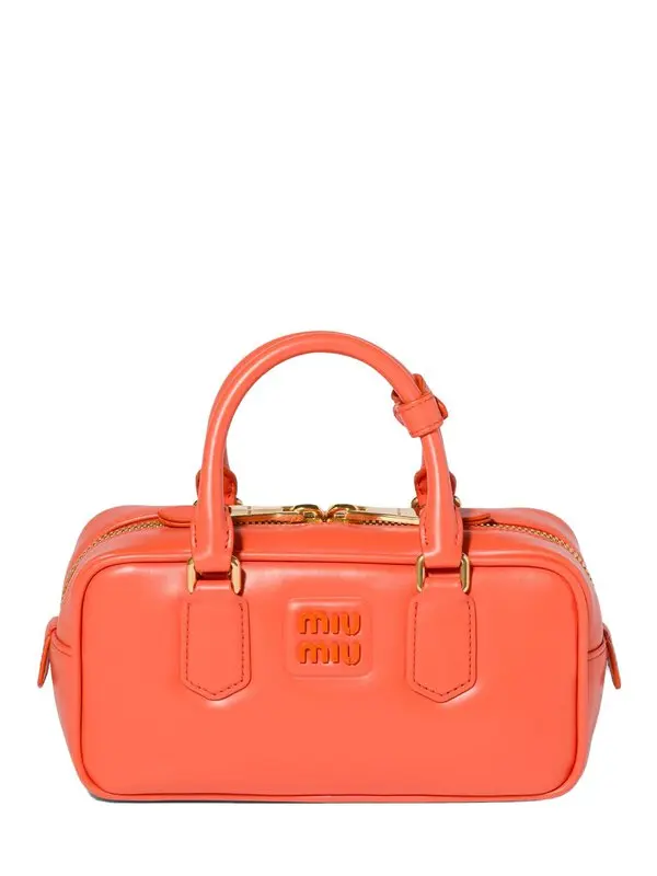 Miu Miu Arcadie Leather Bag - Orange